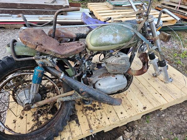 Rare Vintage Bultaco Motorcycle frame/engine/parts – Car Freak Classics