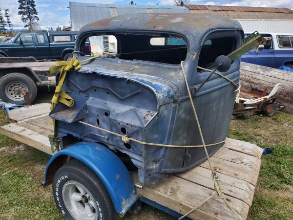 AWESOME CHOPPED 46/47 pickup cab – Car Freak Classics